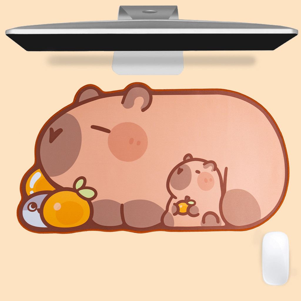 Capybara Mouse Pad Cartoon Desk Pad Mat Large Keyboard Computer Mouse ...