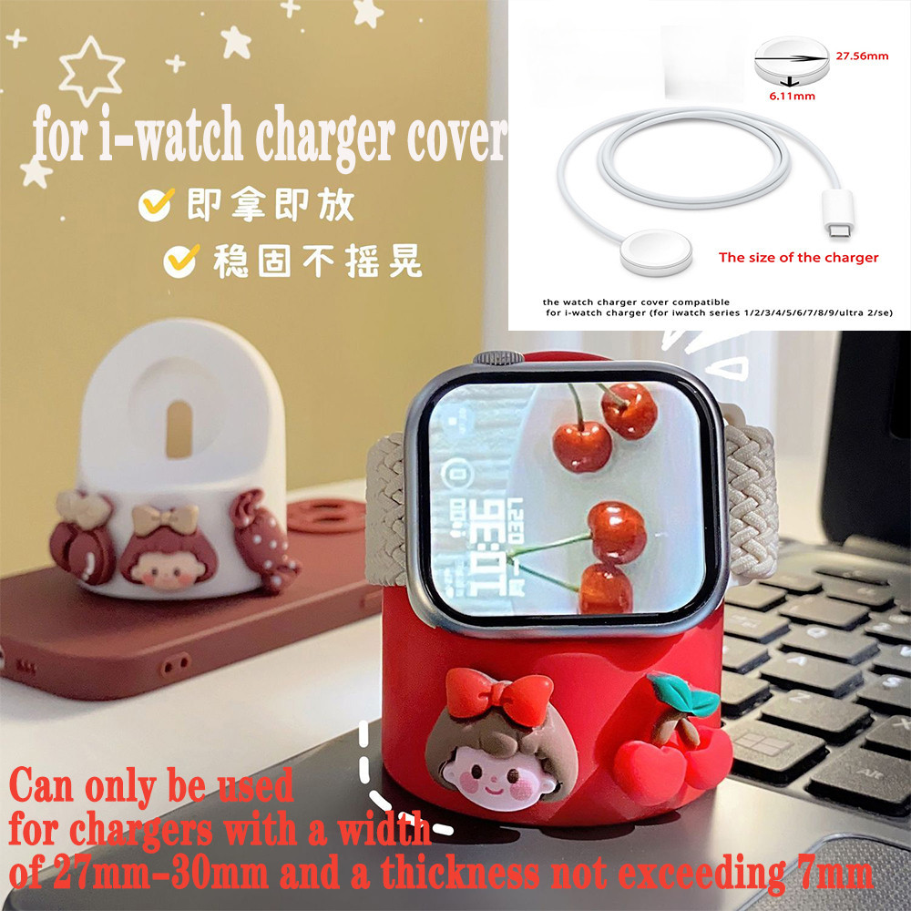 Cartoon Stand for Ap Watch S7 S8 Cute and Creative Charger Holder Round ...