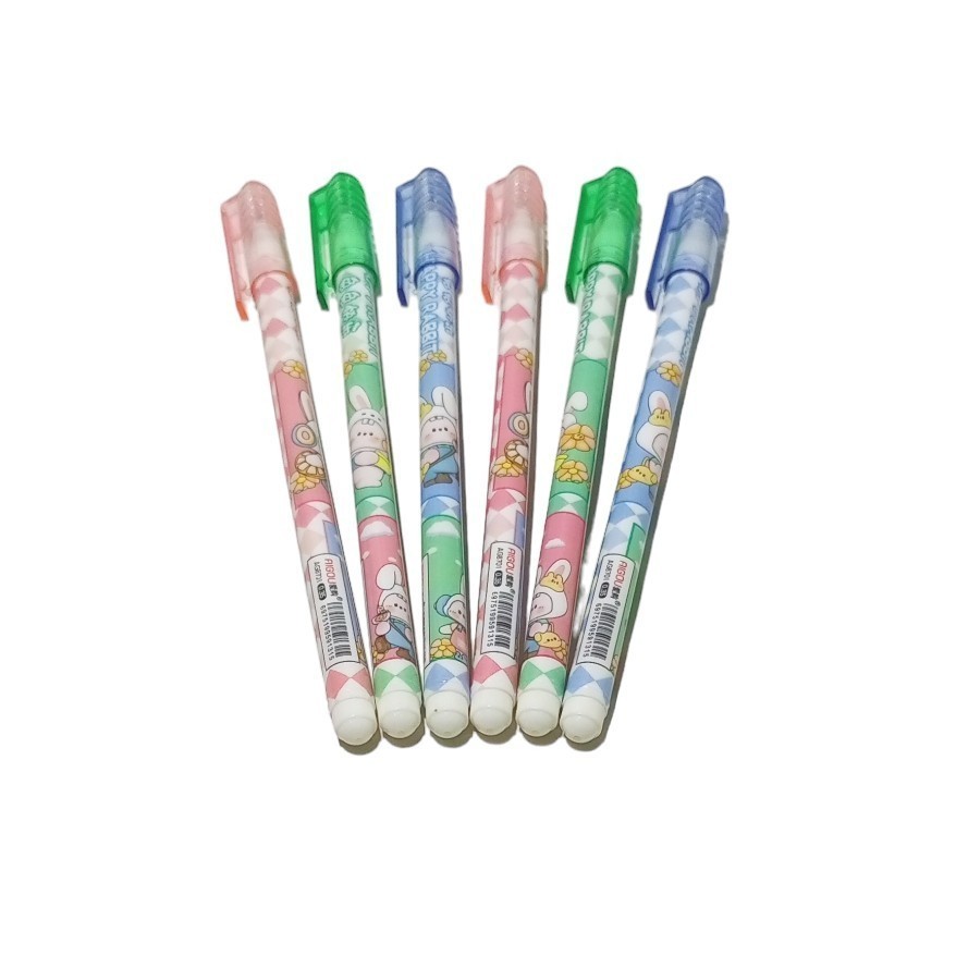 HITAM Aigou CUTE CHARACTER PEN GEL CUTE CHARACTER PEN BLACK INK PEN ...