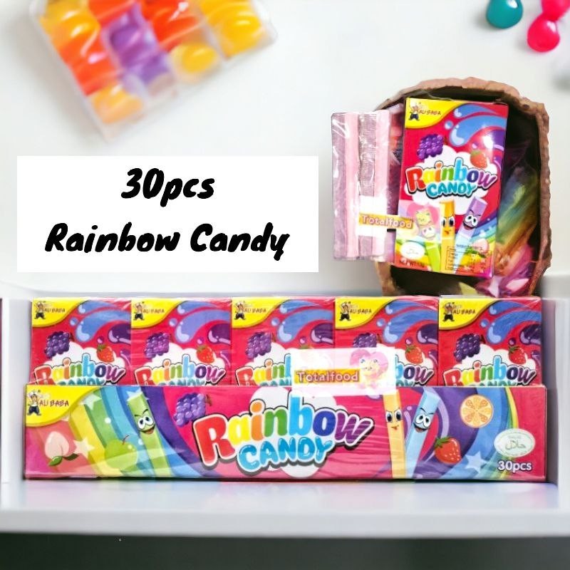 Ali Rainbow Candy Chalk Gula Batang 30pcs | Shopee Malaysia