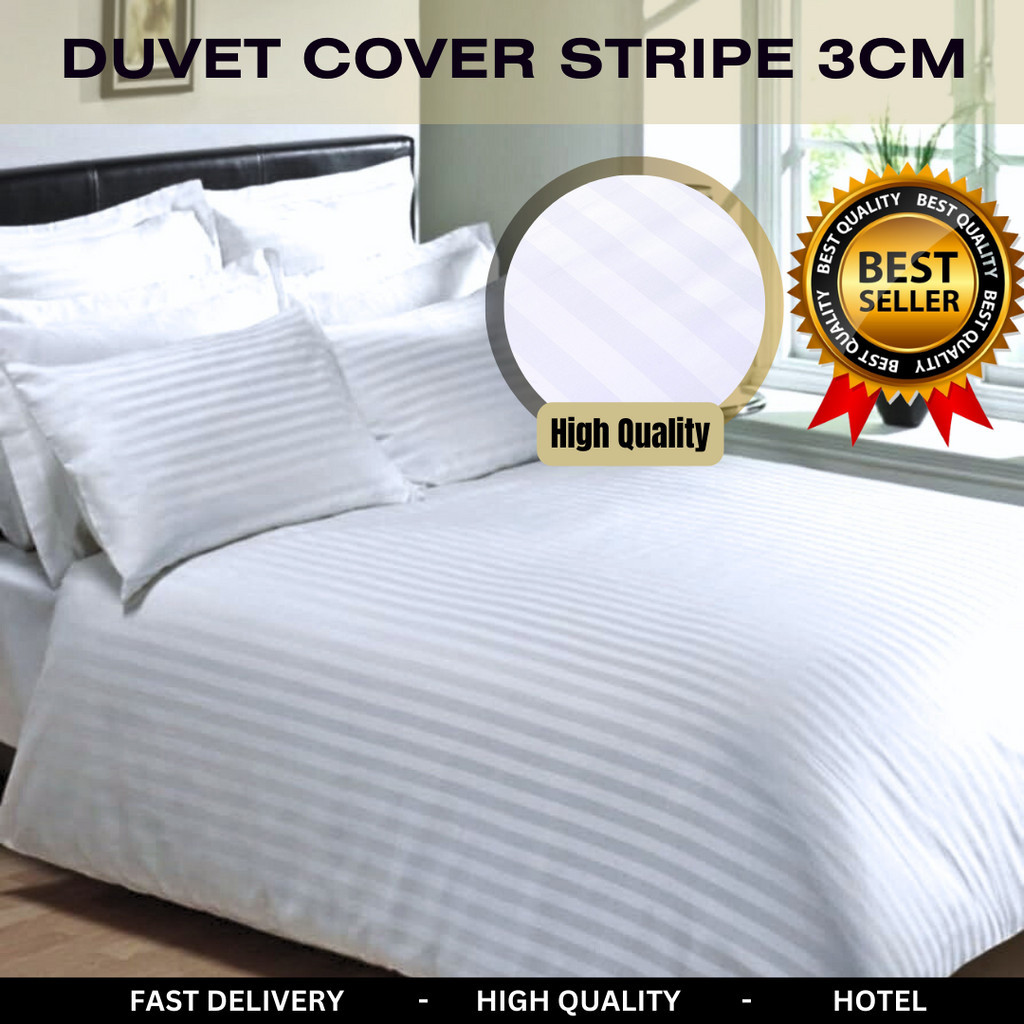 Set Cadar Hotel 5 Star Royal Linen Hotel Series 3cm stripe cotton 800 ...