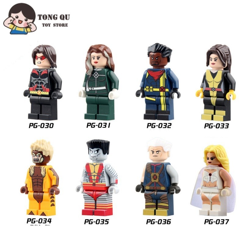 Superhero Minifigures X-Men Building Block Doll Collection Model ...