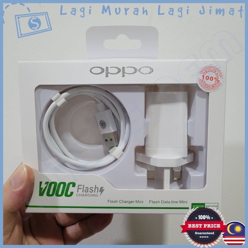 Oppo VOOC 4A Flash Charger Vooc 4v Fast Rapid Charging Set | Shopee ...