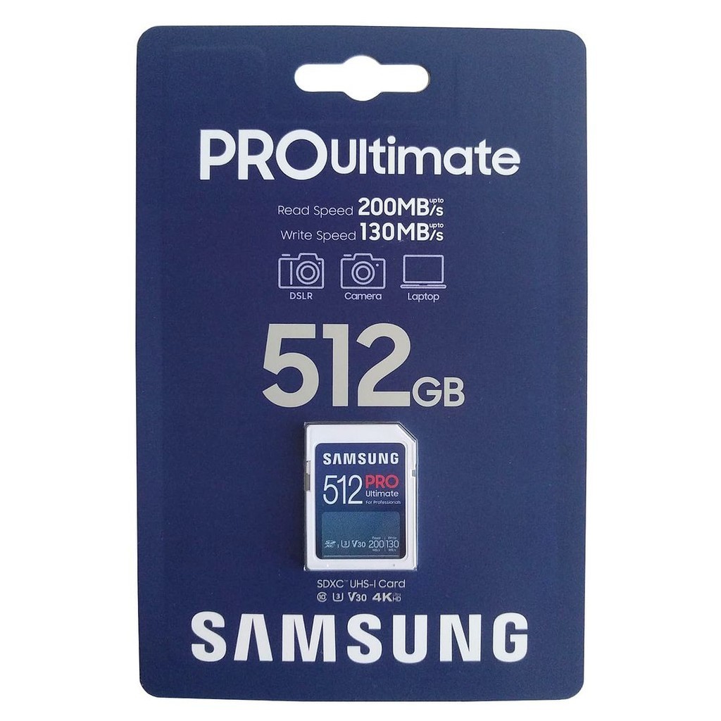 Samsung PRO Ultimate 512GB UHS-I Full Size SDXC Memory Card, MB-SY512S ...