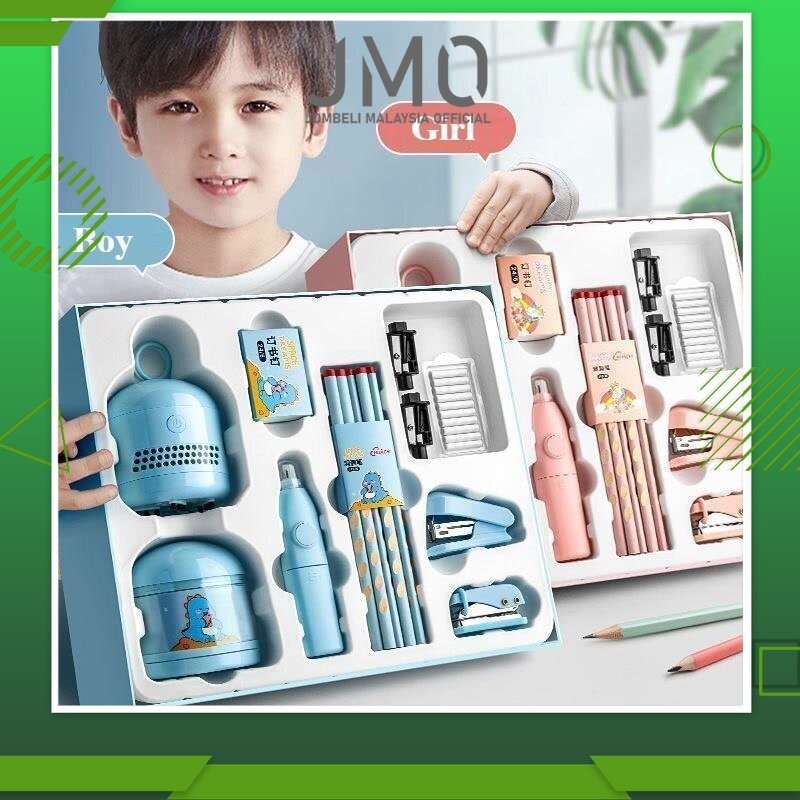 [JMO] 7 & 10 in 1 Set Electric Stationery Gift Box Pencil Sharpener ...