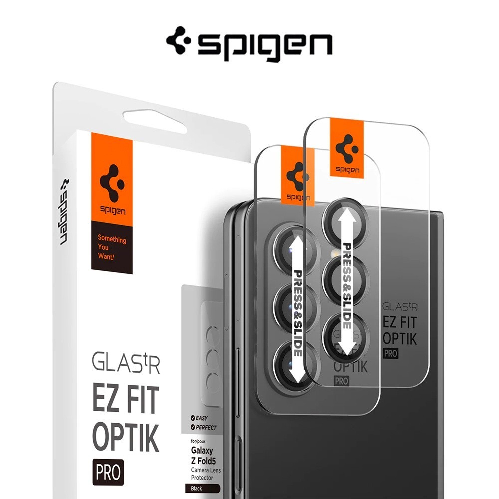 Spigen EZ Fit Camera Lens Protector For Galaxy Z Fold 5 (2 Pack ...