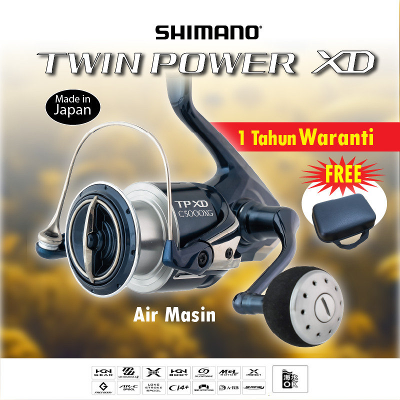 Shimano Twin Power XD SPINNING FISHING REEL SALTWATER MESIN PANCING SW AIR MASIN LAUT DALAM FAST ...