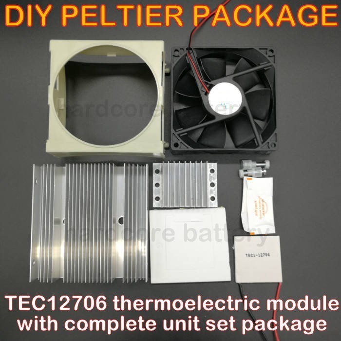 DIY Peltier TEC1-12706 thermoelectric module Refrigeration 1Hp cooling air conditioner system ...