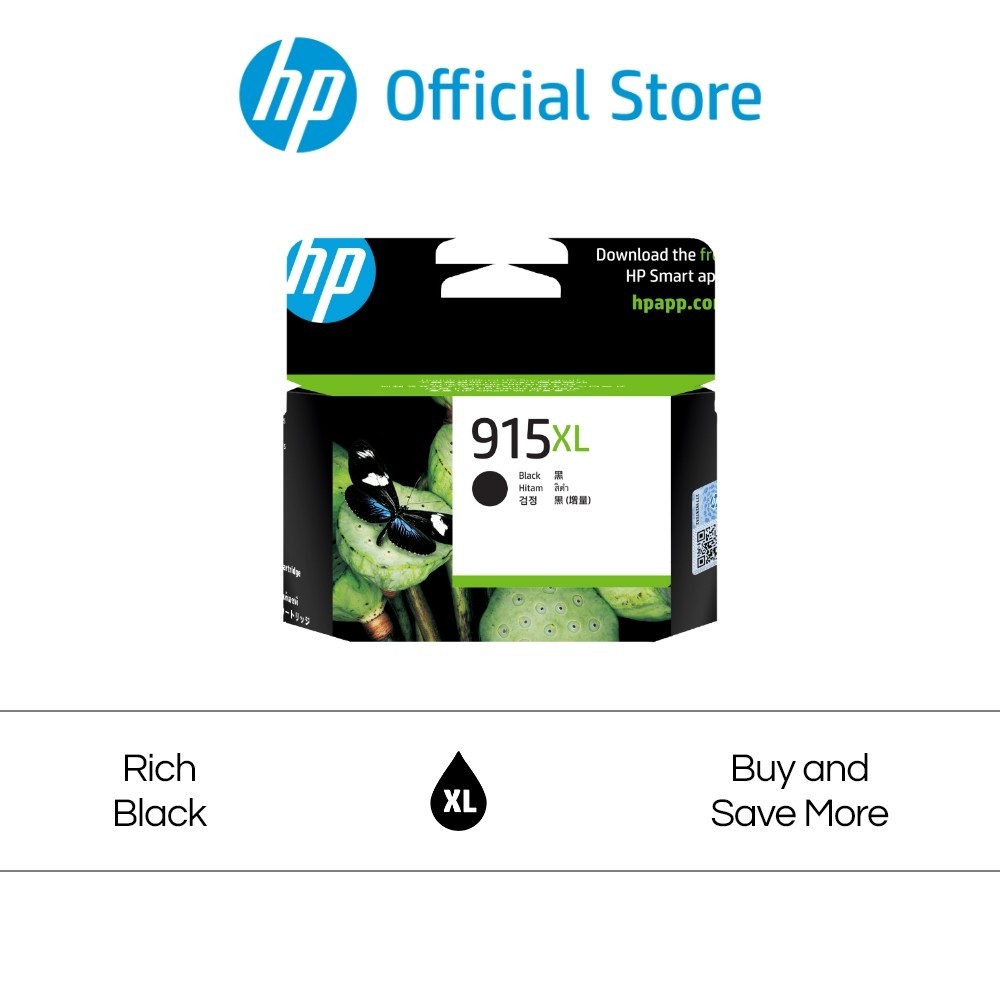 HP 915XL High Yield Black Original Ink Cartridge / Compatible to HP ...