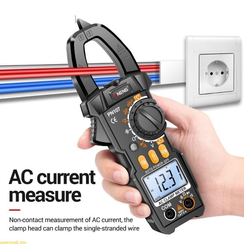 weroyal Digital Multimeter Clamp Meter ACCurrent Measurement Non ...