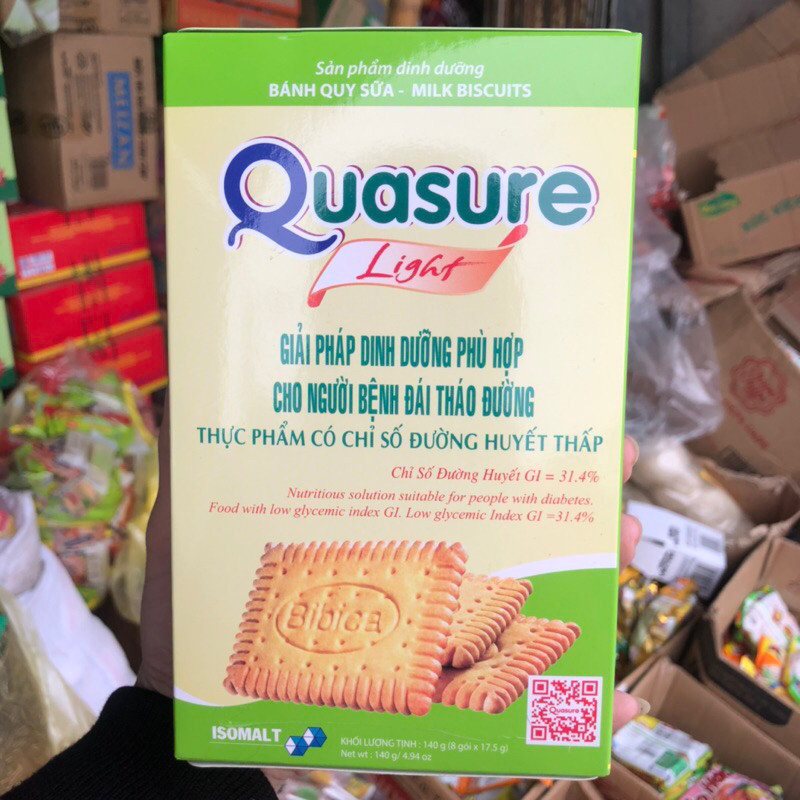 Quasure light biscuits box 140 grams Bibica - food for people on diet ...