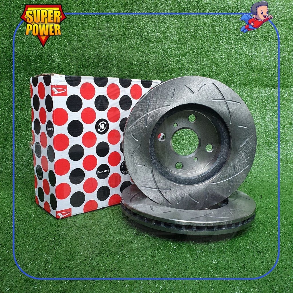 DAIHATSU GRAND MAX FRONT BRAKE DISC ROTOR (1 PAIR) DRILLED SPORT (JAPAN ...