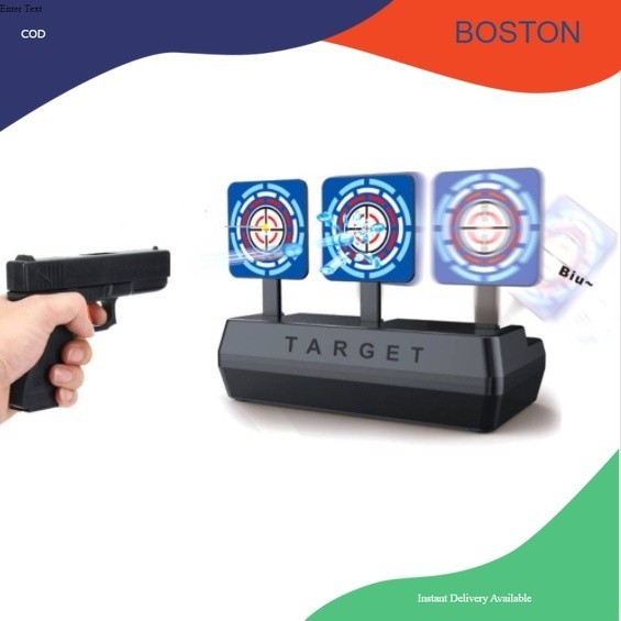 Automatic return Pistol Rifle Shooting Target Kids Toy Gun Shooting ...