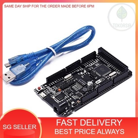 Mega2560 + WiFi R3 ATmega2560 + ESP8266 32Mb Memory USB-TTL CH340G ...
