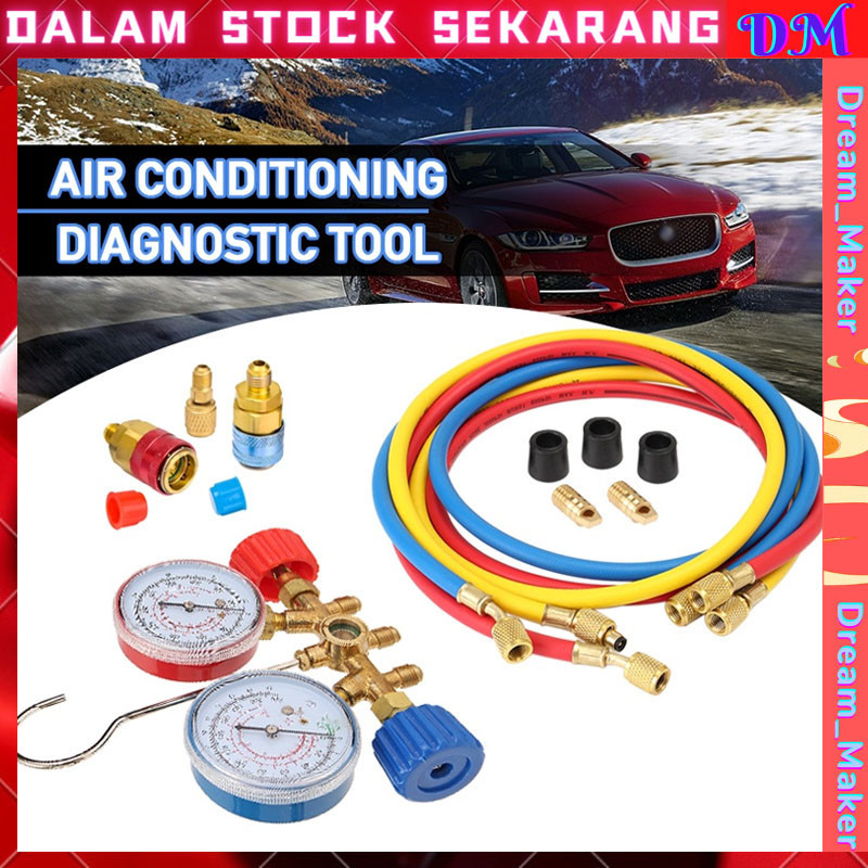 Complete package containing R134a double Manifold car AC/Complete ...
