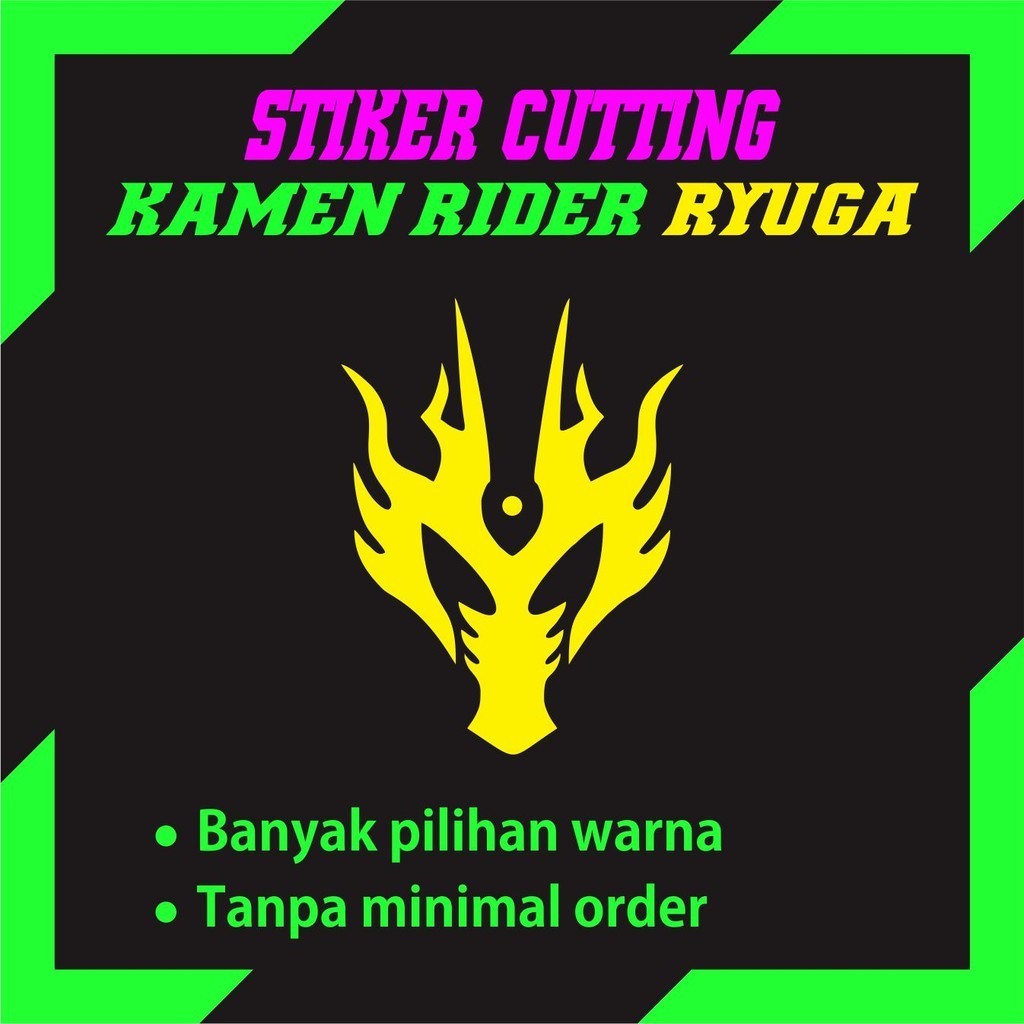 Kamen Rider Ryuga Logo Sticker Cutting Sticker Car Motorcycle ...