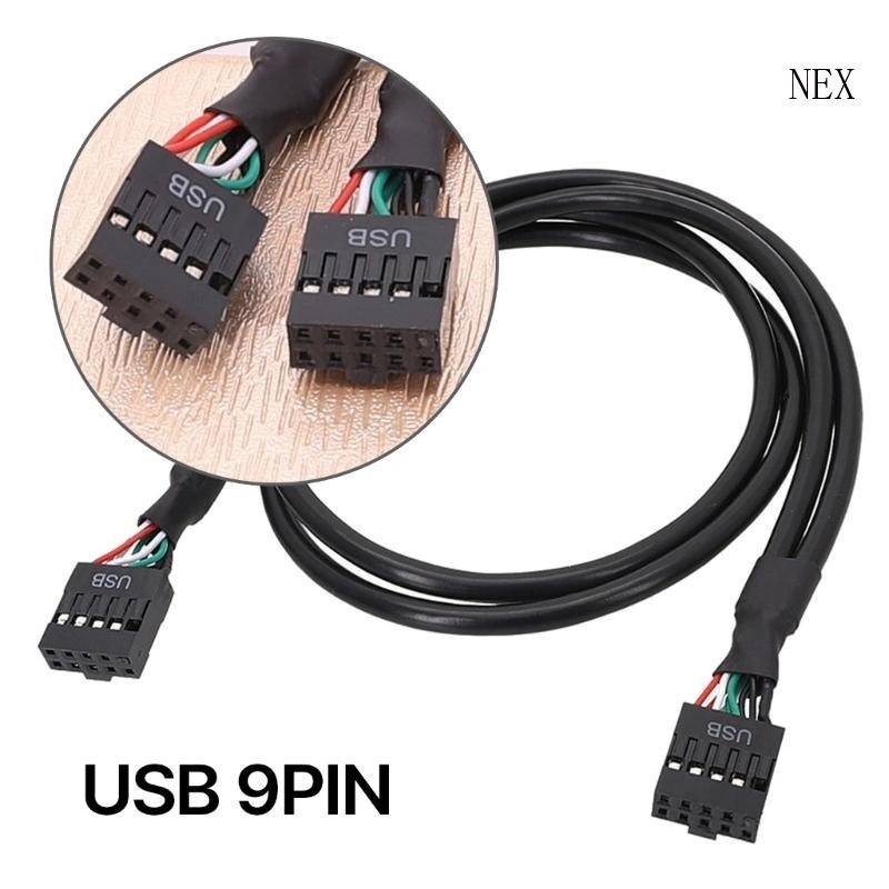 NEX Mainboard Usb 9Pin Female-Female Cable Usb2 0 Line Shielded Double ...