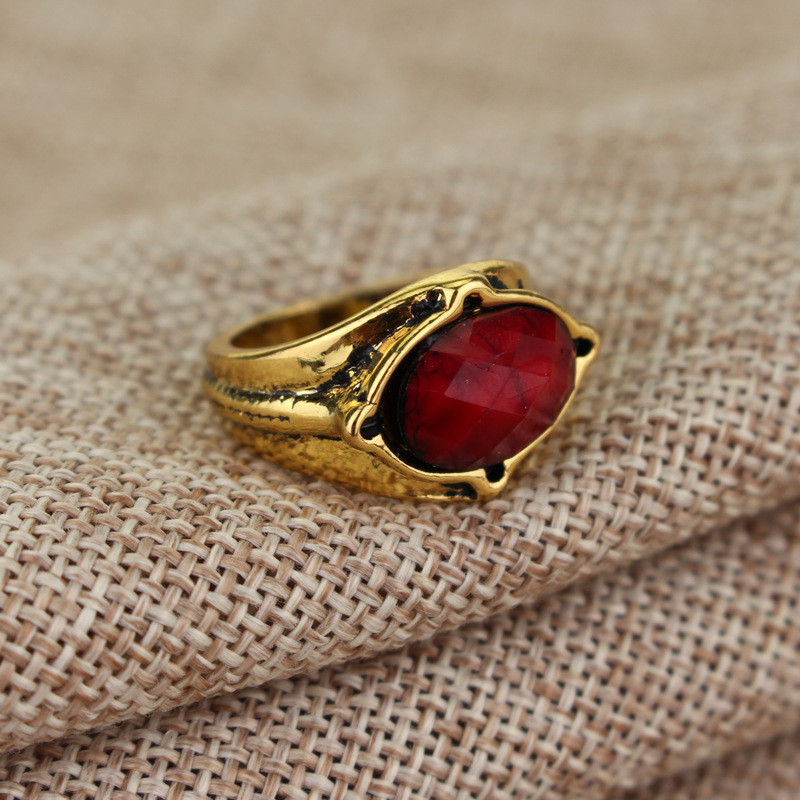 The Lord of the Rings Narya Gandalf Ring Of Fire Hobbit Fashion Jewelry ...