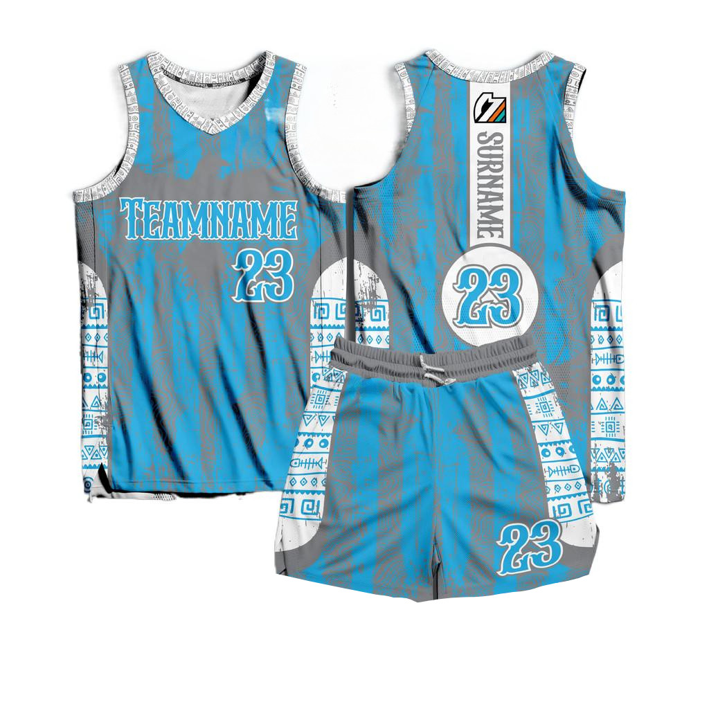 Basketball Uniform Set Custom Competition Training Breathable American ...