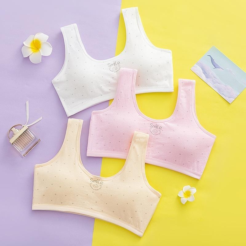 10y-15y | 30-50kg Teenage Girl Development Period Padding Vest Bra ...