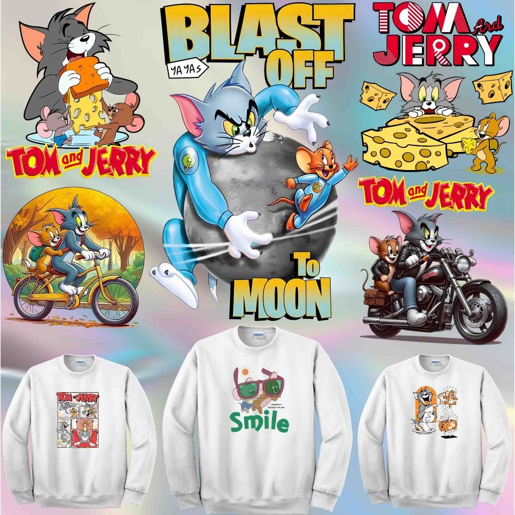UV515 Dtf STICKER SCREEN PRINTING SIZE 14CM TOM AND JERRY THEME ...