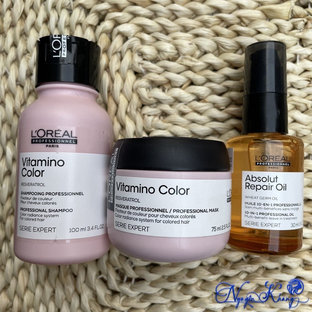 [ CS ] Shampoo, steamer and essential oil Combo for dyed hair L'oreal ...