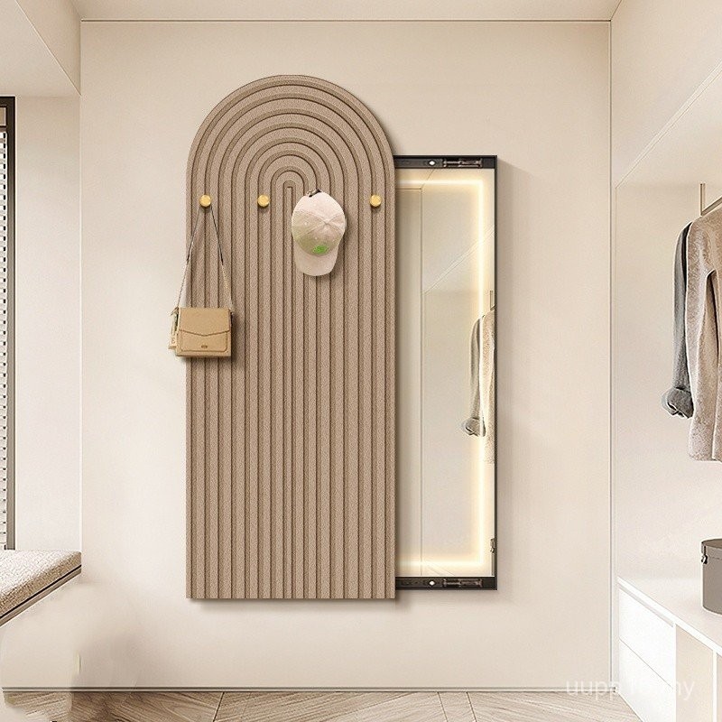 Silent Cream Style Living Room Full-Length Mirror Dressing Mirror ...