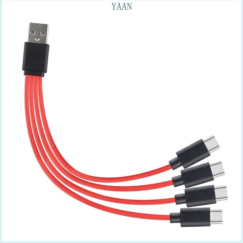 YAAN 4 in 1 Convert Type-C USB Splitter Cable 4 Port Fast-Charging ...