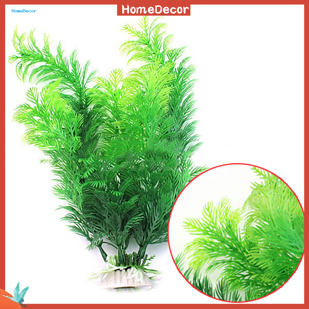 HD Artificial Water Plant Green Plastic Underwater Grass Fish Tank ...