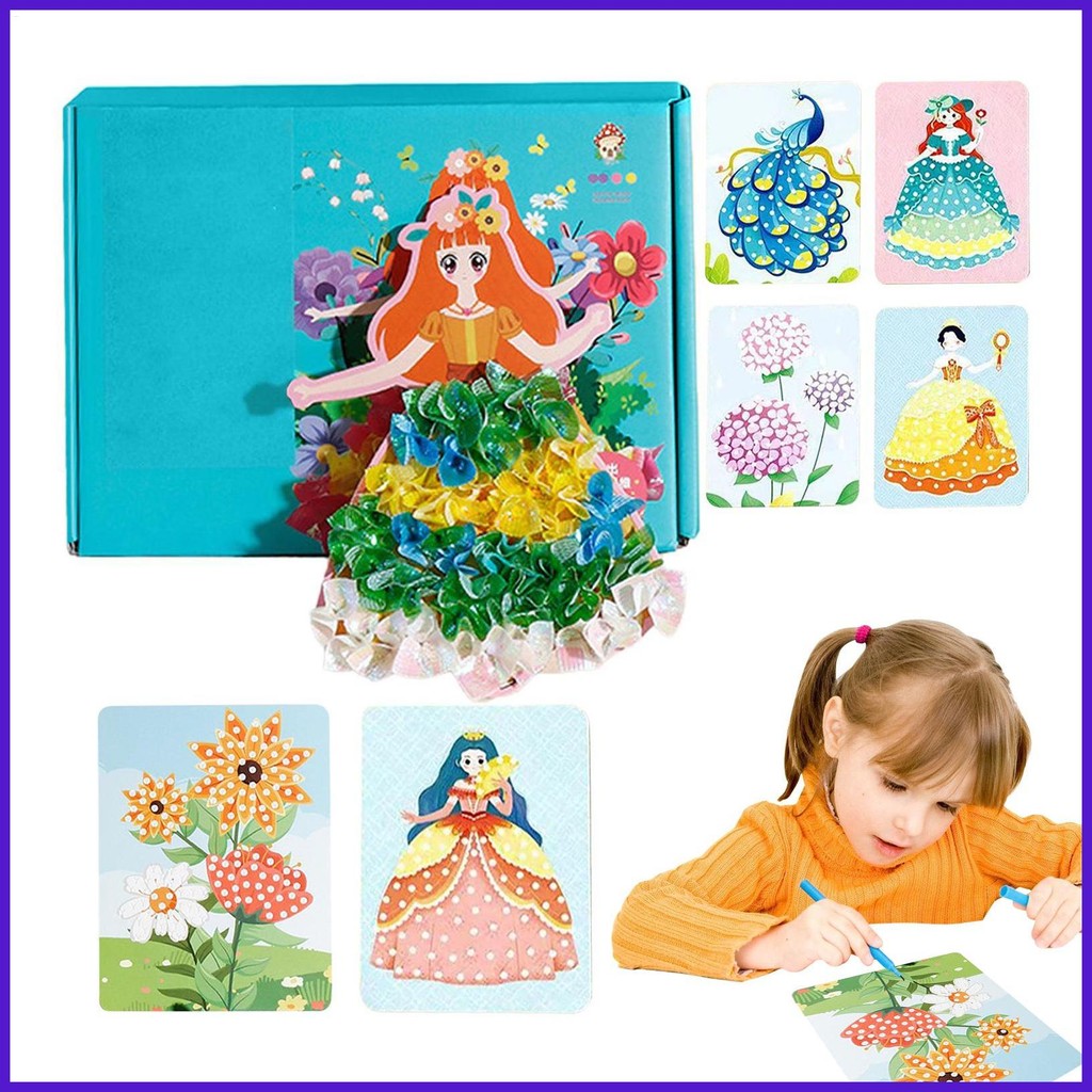 Poking Art for Kids Princess Poking Dress Up Toy Make Your Own Princess ...