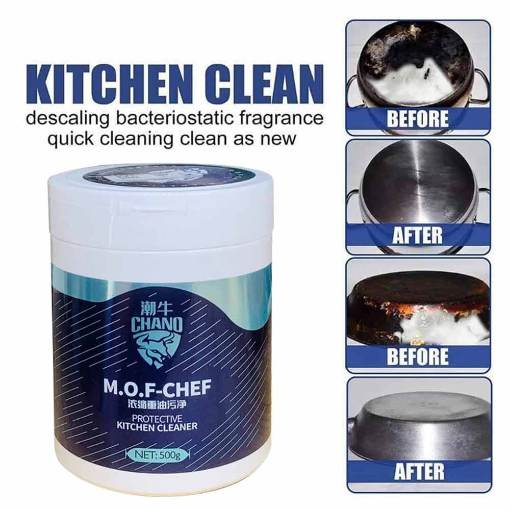 CHANO Mof Chef Cleaning Powder Protective Kitchen Cleaner Kitchen Heavy ...