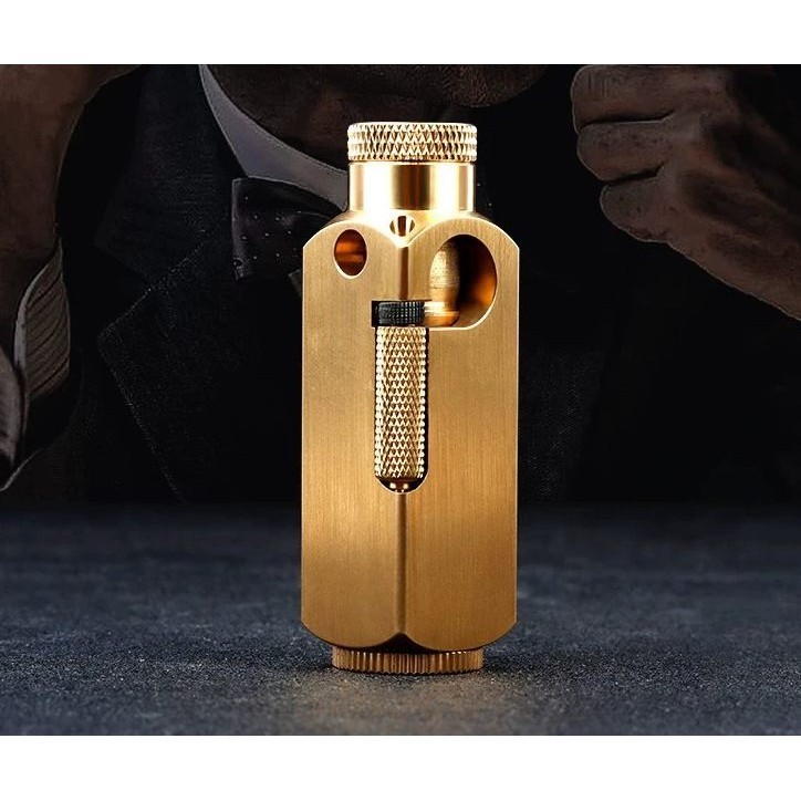 Lighters Kerosene Windproof Brass Retro Old-fashioned Personality ...