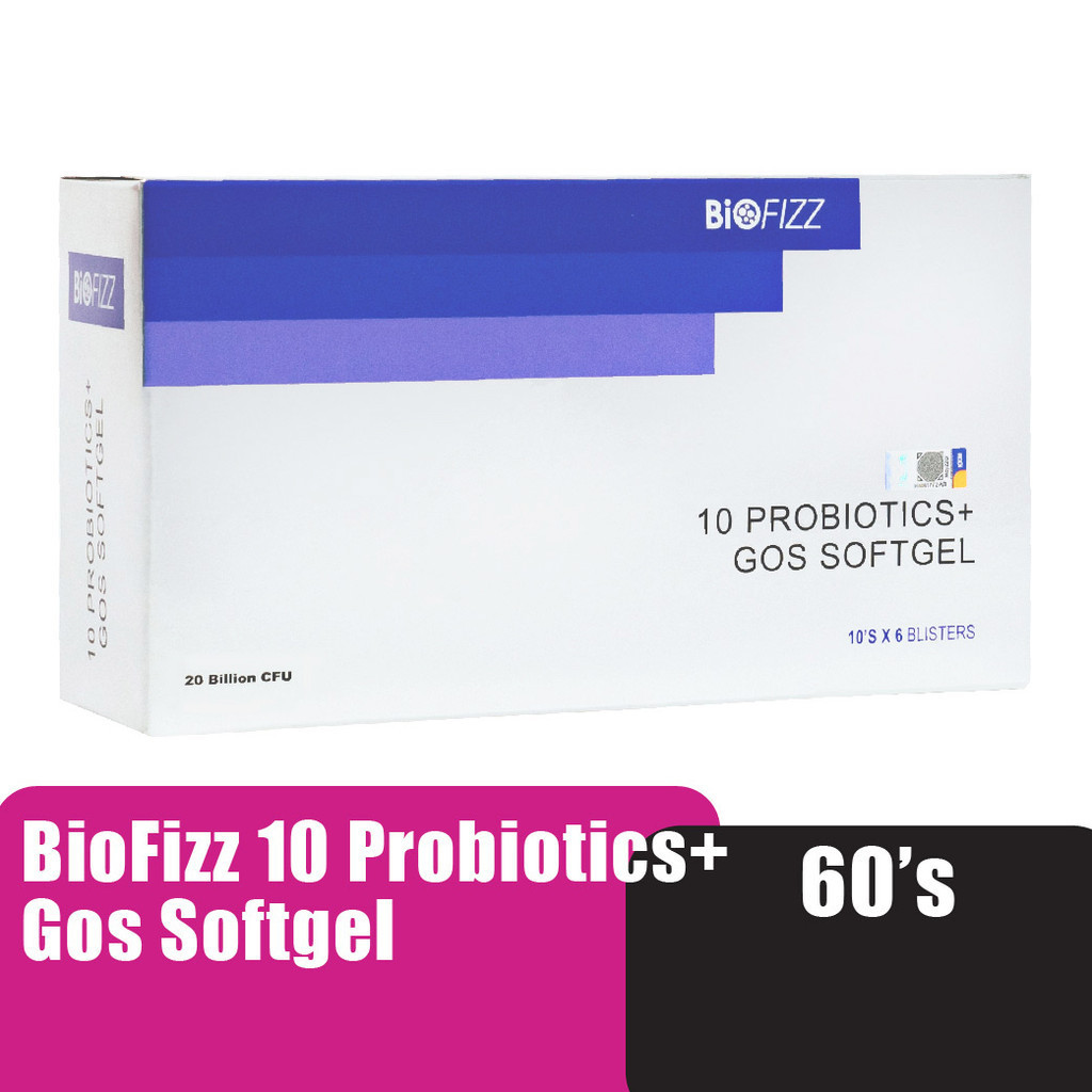 BIOFIZZ 10 Probiotics + GOS Softgel 60'S Probiotic Supplement 益生菌 HTM ...
