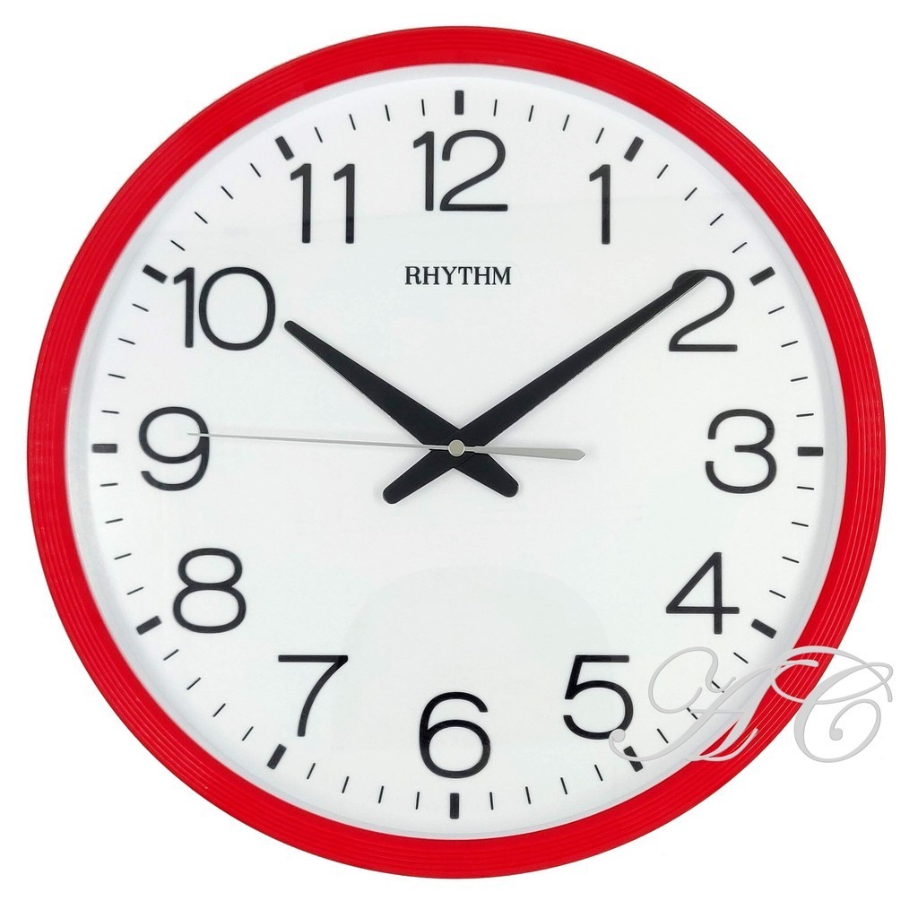 100% ORIGINAL RHYTHM Silent 3D Numeral Analogue Wall Clock (Jam Dinding ...