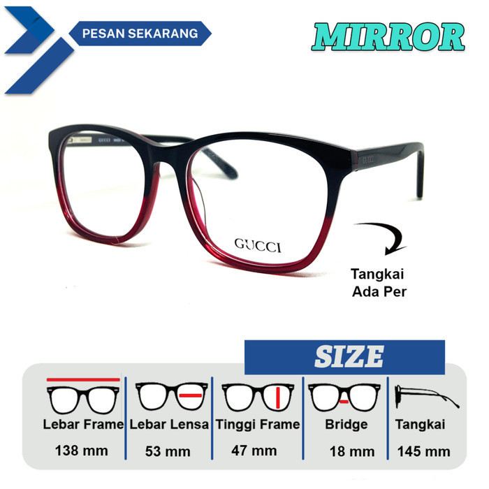 Glasses FRAME FOR MEN/WOMEN 0022 FULL FRAME MODEL SIZE 53 WIDTH 138MM ...