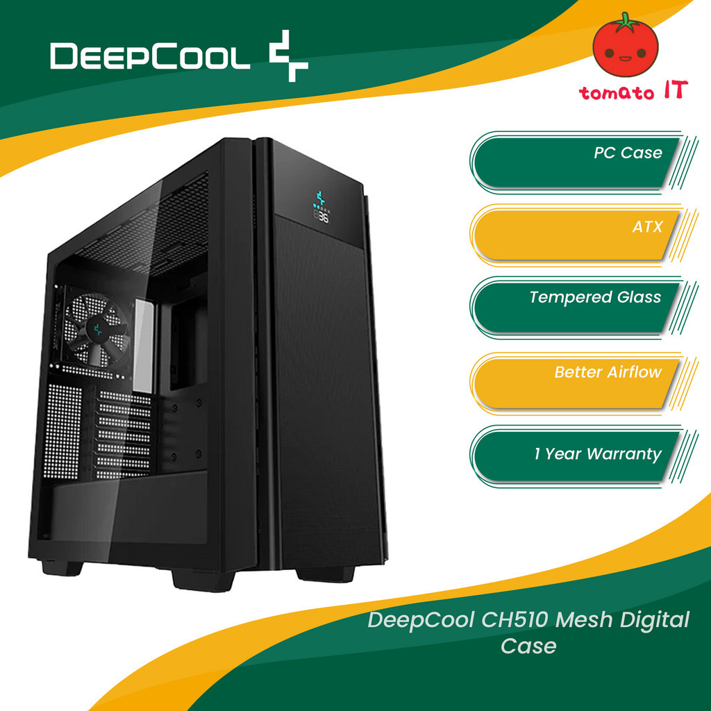 DEEPCOOL CH510 Mesh Digital ATX PC Case | Shopee Malaysia