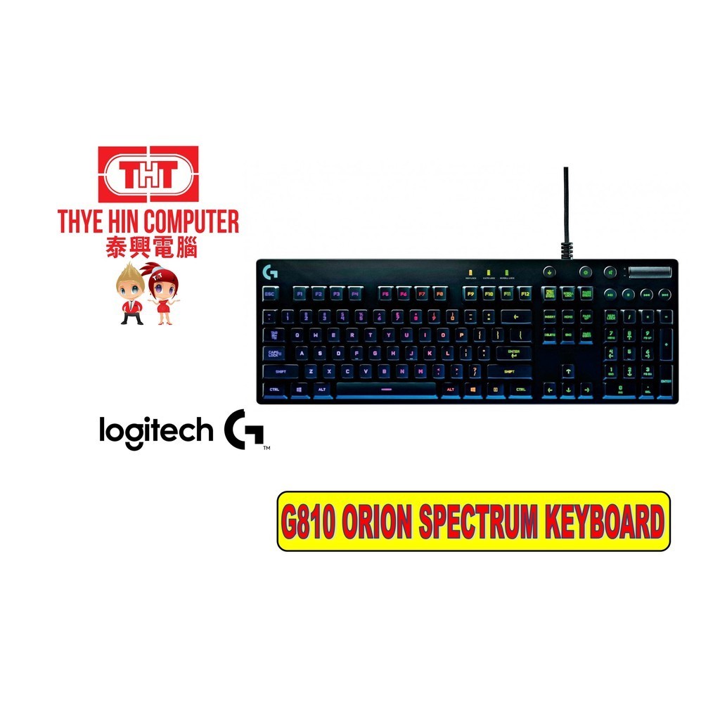 LOGITECH G810 ORION SPECTRUM RGB MECHANICAL KEYBOARD | Shopee Malaysia