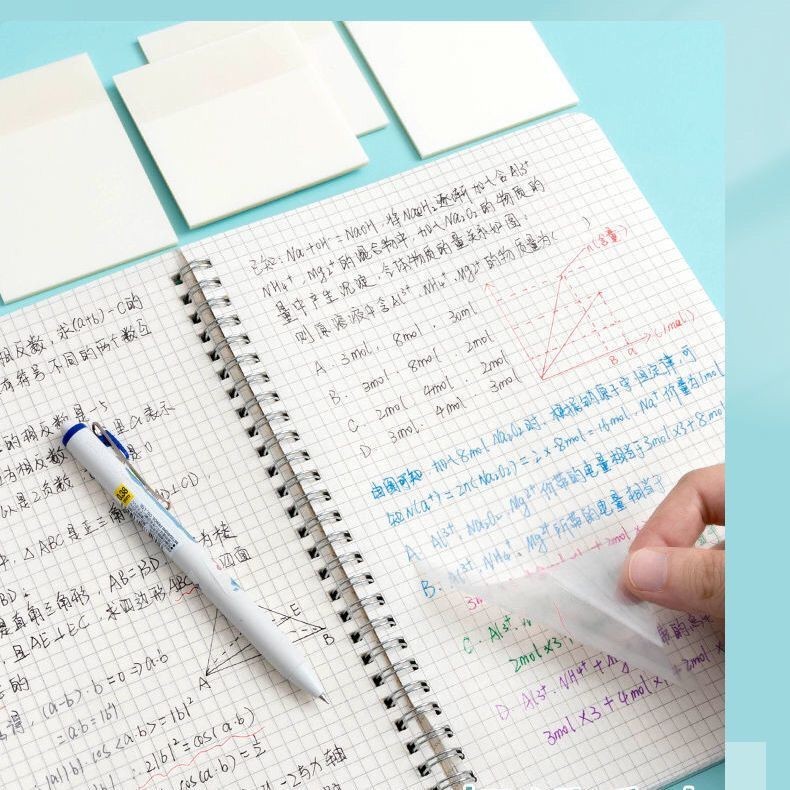 Transparent Sticky Notes Writable Key Mark for Students Plastic ...