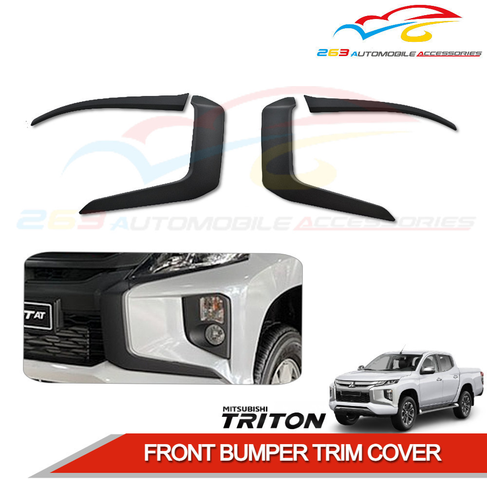 MITSUBISHI TRITON L200 2019 - 2023 FRONT BUMPER SIDE TRIM COVER ( MATTE ...