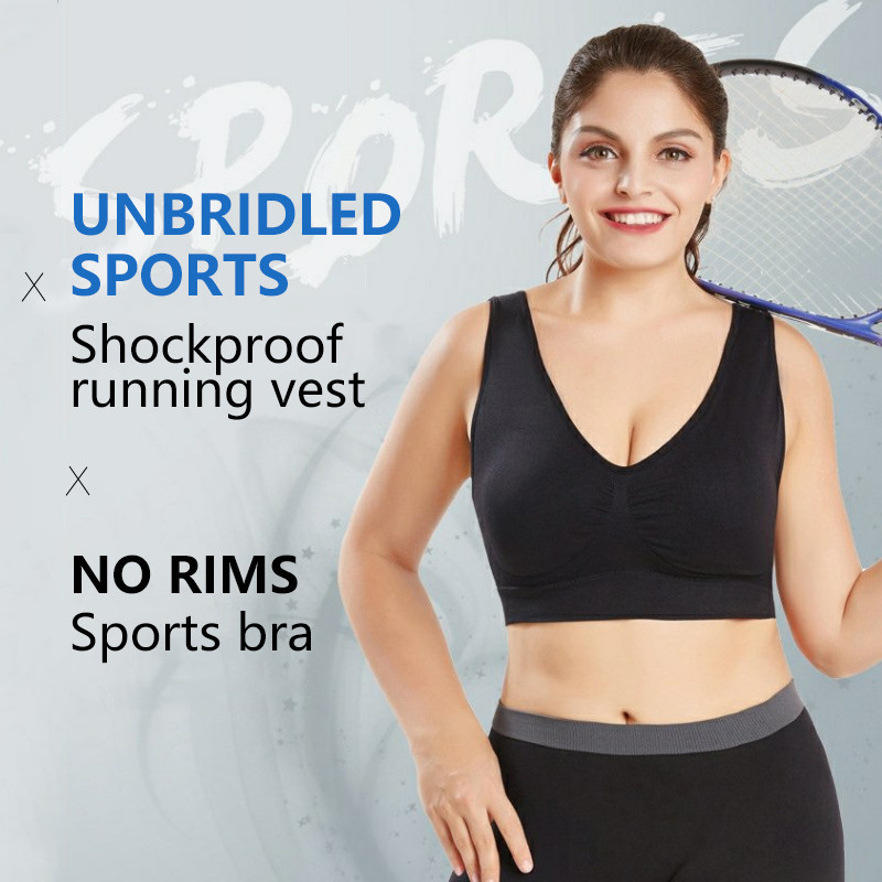women Sports Bra push up Seamless Underwear Plus Size Vest Bra Sp820 ...