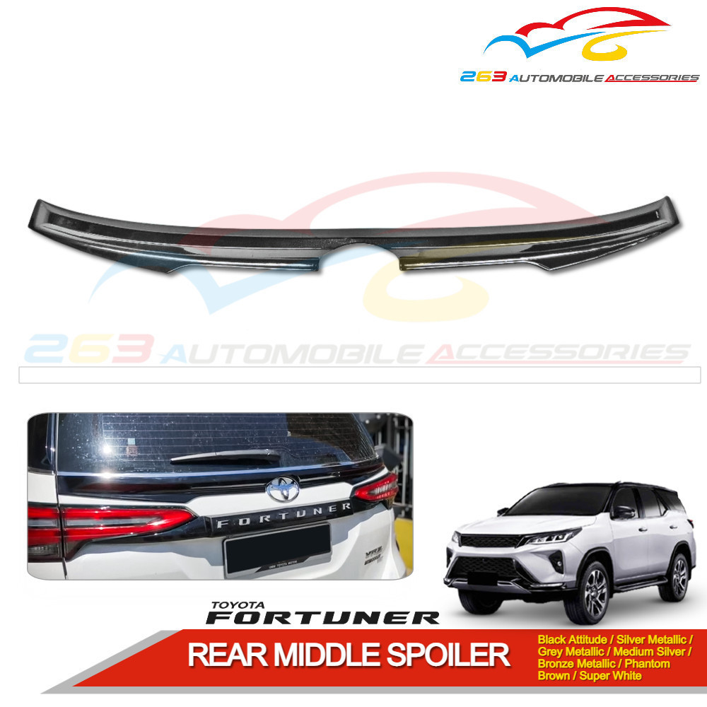 TOYOTA FORTUNER 2016-2023 REAR TRUNK LID MIDDLE SPOILER 'ABS' | Shopee ...