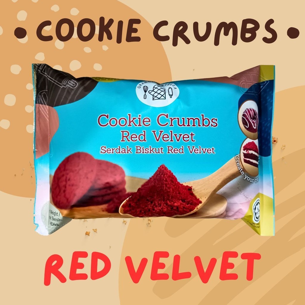 Cookie Crumbs - Red Velvet 454g | Halal Certified | Shopee Malaysia