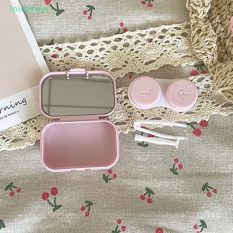 Initiatour Creative Text Simple Portable Contact Lens Box Companion ...