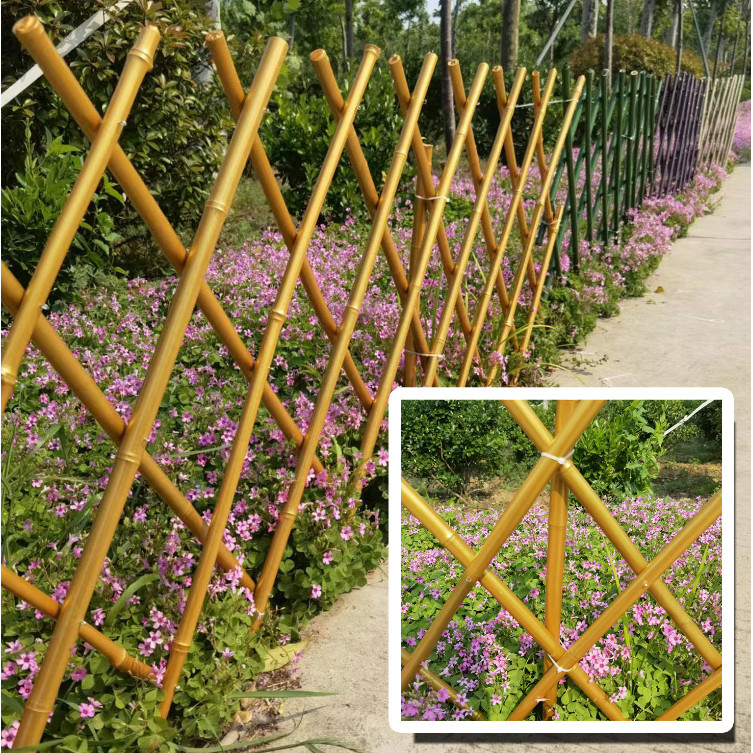 Retractable Bamboo Fence Fence Outdoor Garden Courtyard Blocking ...