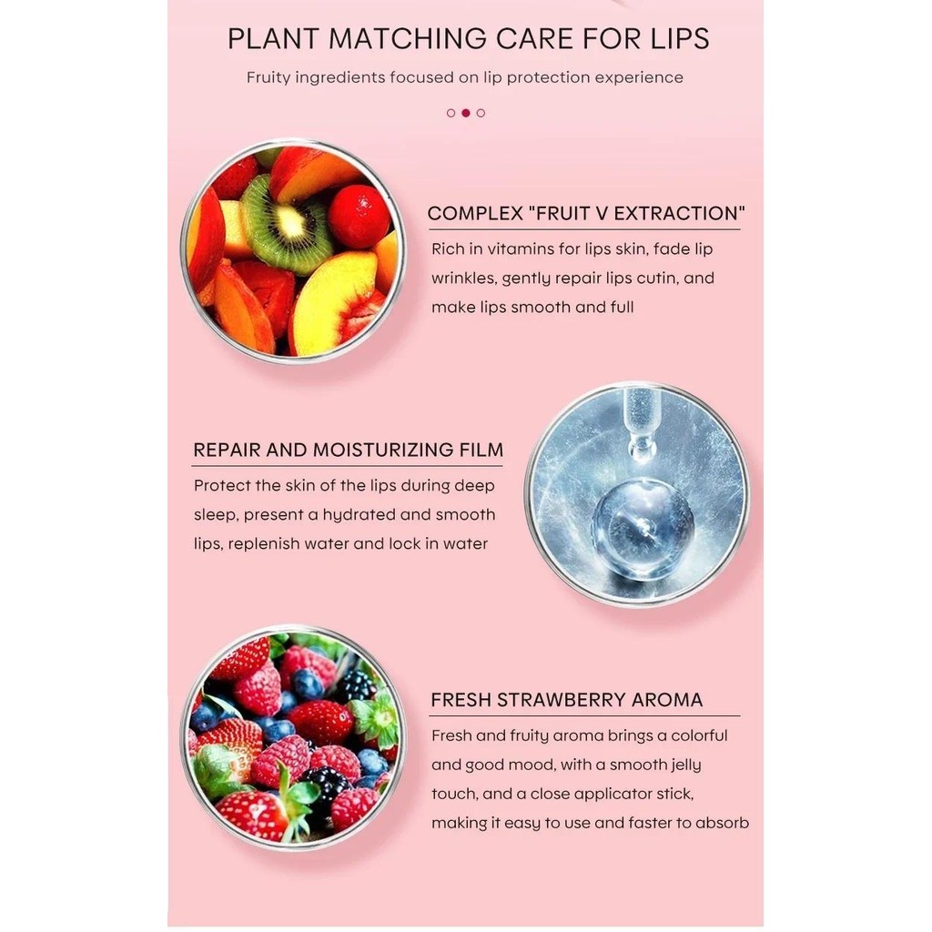 Berry Lip Sleeping Mask Night Sleep Maintenance Moisturizing Fade Lip ...