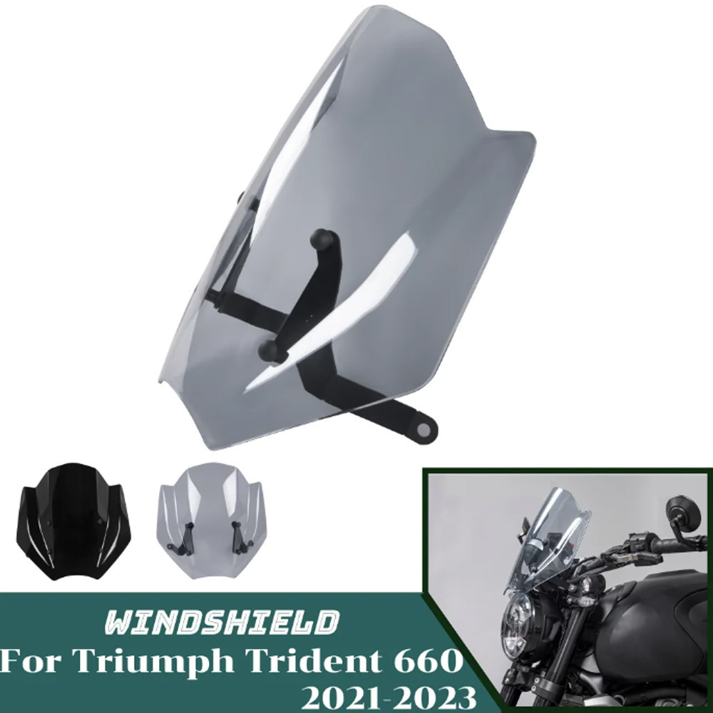 for Trident 660 Windscreen Windshield For Triumph Trident660 2021-2023 ...