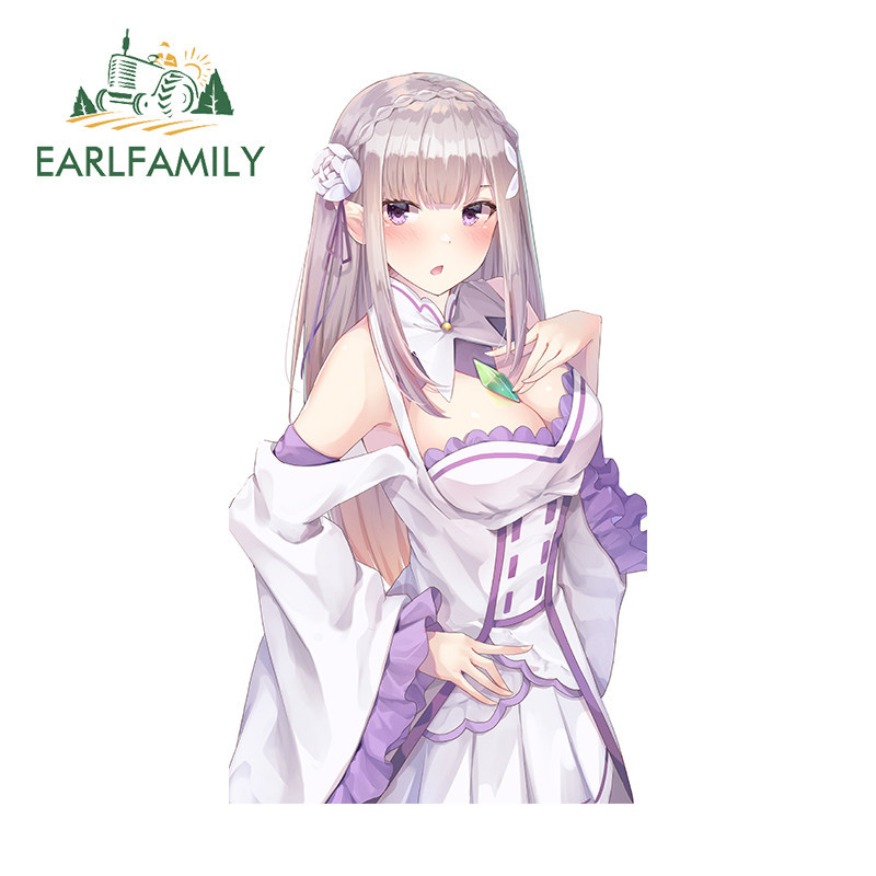 EARLFAMILY 13cm x 7.4cm Re Zero Emilia Car Sticker Truck Occlusion ... EARLFAMILY 13cm x 7.4cm Re Zero Emilia Car Sticker Truck Occlusion ...