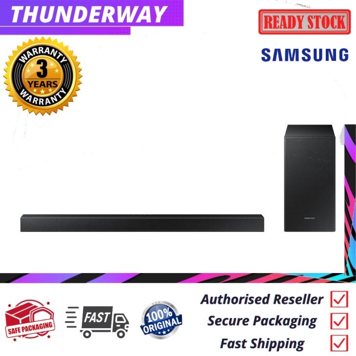Samsung New T-Series Soundbar HW-T420 2.1ch with Sub woofer Powerful ...