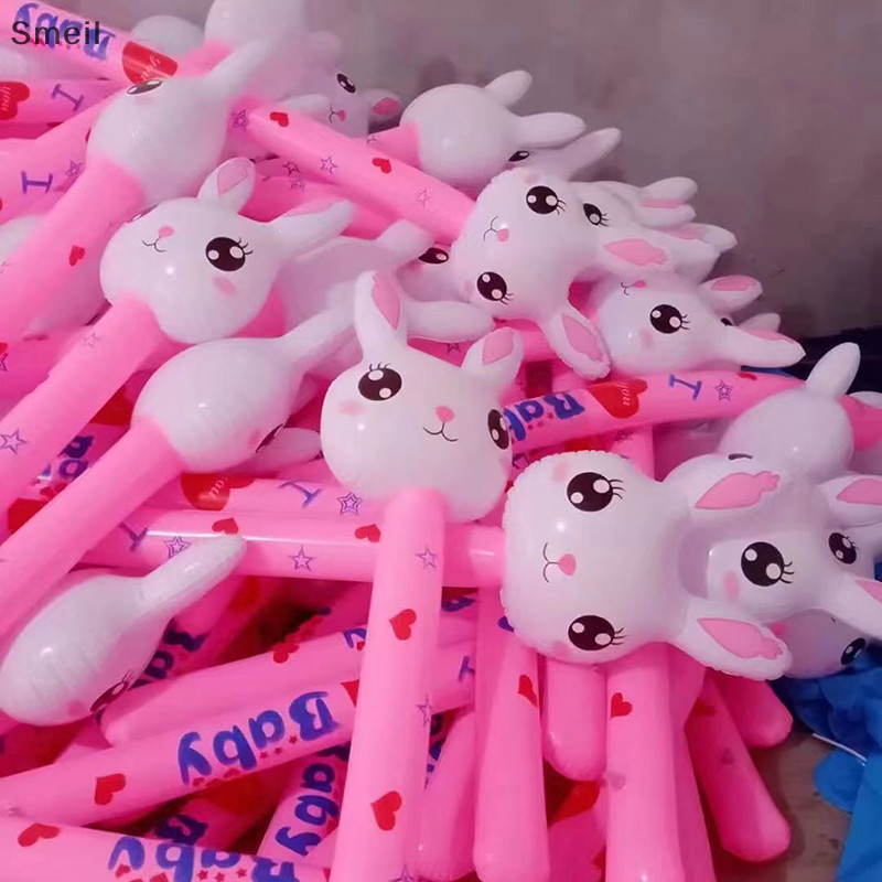 [Sme] Catoon Animals Inflatable Stick Farm Animals Pig Bunny Horse ...