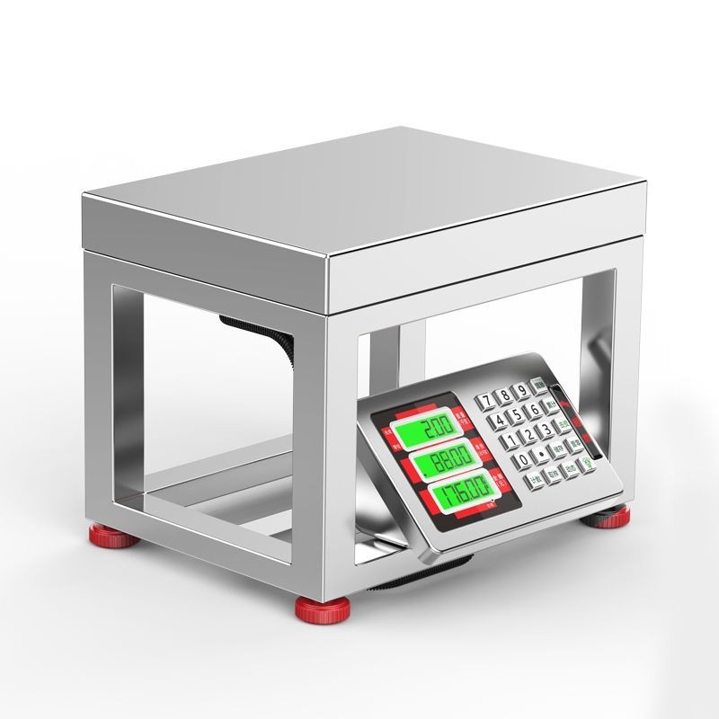 Stainless steel stool scale bench electronic scale 300 kg rechargeable ...